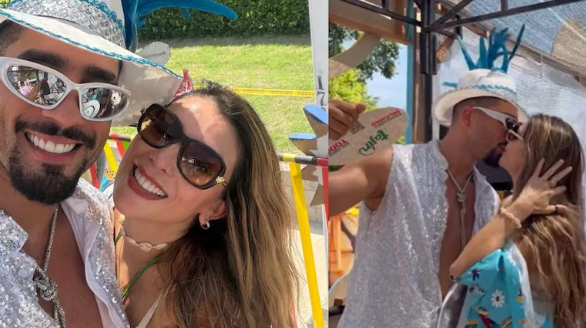 Video|Marilyn Patiño y Renzo Meneses se besaron en pleno Carnaval de ...