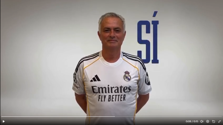 ¡Bomba electoral! Florentino Pérez anuncia el regreso de José Mourinho ...